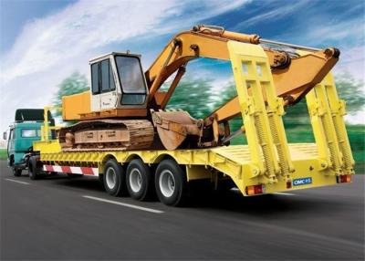 China Size 13000*3000*1650  Low Bed Trailers with Hydraulic Ladder and Gooseneck for sale