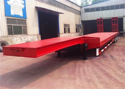 China 80t low platform low bed trailer with hydraulic ladder for Africa for sale