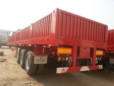 China New High Quality Cargo Side Wall Semi Trailer/ Flat Bed Semi Trailer with Side Wall/Side Panel Cargo Trailer for sale