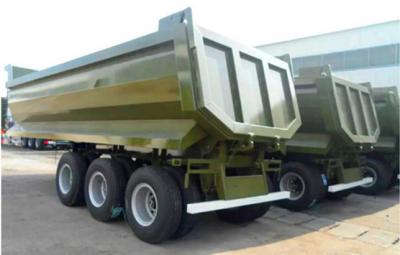 China 2 / 3 axle rear end lift Dump Semi Trailer / tipper semi trailer for sale