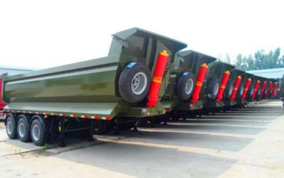 China 2 / 3 axle 20~60cbm carbon steel dump semi trailer / tipper trailer for sale for sale