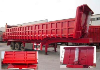 China 3 axle carbon steel hydraulic rear dump semi trailer for sale for sale