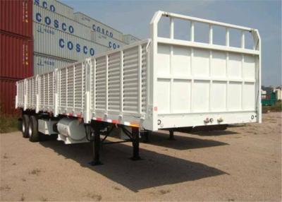 China flatbed semi-trailer / 2-3 axle truck trailer transport bulk cargo / side wall semi trailer for sale