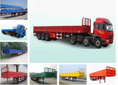 China Air suspension 6x4 dump truck flatbed cargo trailer Anti - Rust for sale