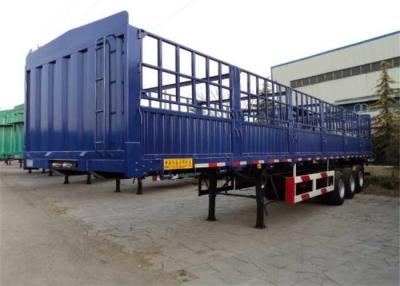 China ISO Fence cargo 12 wheels  trailer With FUWA Brand Axles / 3mm Diamond plate for sale