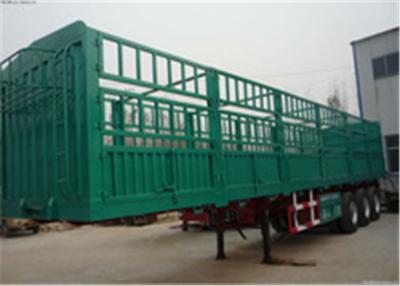 China 40 tons fence Cargo Semi Trailer 3 axle can load 40ft container for sale