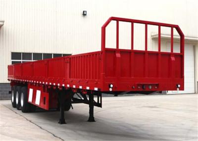 China China supplier wall side cargo truck trailer , 3 axle cargo trailer truck for Africa for sale
