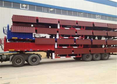 China 600mm 40 ton  container transport trailer 2 in 1 sidewall semi trailer for sale
