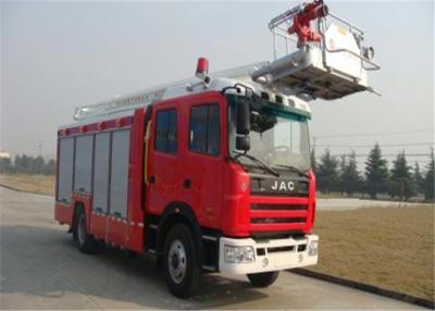 China Steel Foam Water Tower Fire Truck With 3 axles foam water and dry powder tank for sale