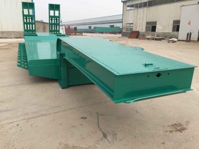 China Heavy equipment port transport low bed semi trailer lowboy for sale