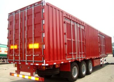 China 40 feet tri - axle Box Semi Trailer van box type / cargo utility trailers for sale