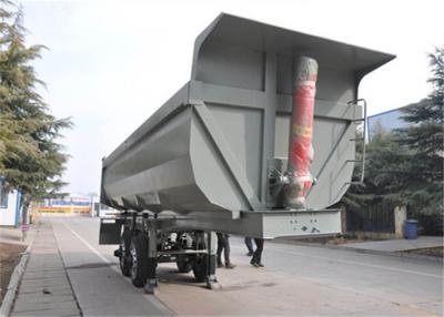 Cina NUOVO 2 rimorchio dei semi dell'autocarro con cassone ribaltabile della parte posteriore del cilindro idraulico degli assi 30ton 60ton degli assi 3 con il volume 25cbm di capacità a 40cbm in vendita