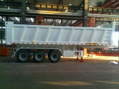 Cina Rimorchio dei semi del carico dell'asse 50ton dello scarico di HYVA tri del rimorchio idraulico dei semi per carbone in vendita