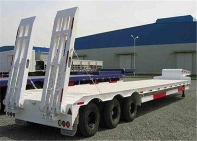 China 16 Ton BPW 3 Axle Lowbed Semi Trailer 65 Ton Hankok Tyre For Delivering for sale