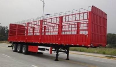 China 60 Tons Cow Transportation 3 Axles Trailer With Two Storages Head for sale