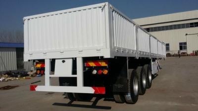 China FUWA Tri Axle Cargo Semi Trailer 50 Tons with 3mm Diamond Plate for sale