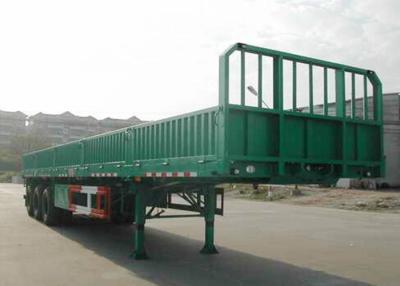 China Bulk Cargo Sidewall Open Tri - Axle 60 ton Cargo Semi Trailer With Detachable Wall for sale