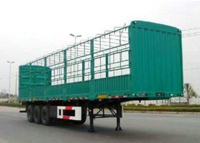 China Three Axle 40 FT Fence Cargo Semi Trailer , Side Wall Flatbed Semi Trailer for sale