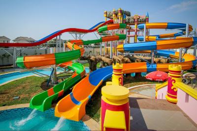 China Professional Spiral Water Slide / Big Pool Slides Water Playground Equipment for sale