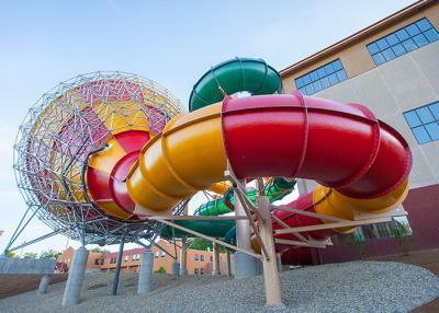 China Fiberglass Tornado Water Slide Factory In China Outdoor Amusement Park Equipment for sale