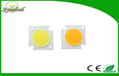 China 3000K Luminous Surface 12mm ra80 COB Leds of yellow / green 9volt - 50V 8w 600MA for sale