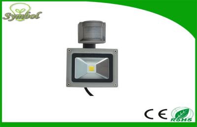 China PIR aluminum Epistar Sensor Led Floodlight 10W 6000k For Indoor Gate Lighting for sale