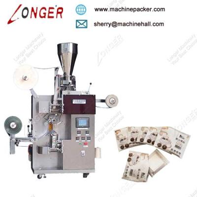 China Chinese medicine powder automatic tea bag packing machine,tag and outer envelope packing machine for sale