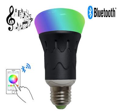 Cina Cambiamento multicolore di colore di Dimmable della lampadina dell'altoparlante di SIG. RGBW LED Bluetooth in vendita