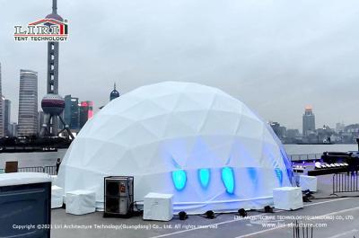 China 15 Meters Diameter Transparent Geodesic Dome Tent For Car Exhibition Show for sale