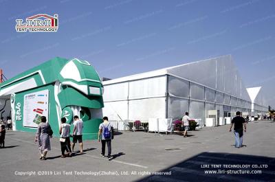 China Customizable Product Commercial Frame Tent with whie PVC fabric cover for sale