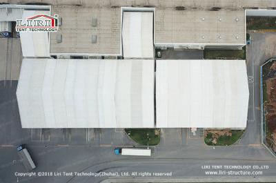 China Large White Storage Warehouse Tent With Aluminium Alloy For Temporary Use for sale