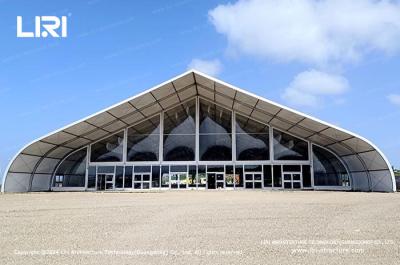 China Perfectly Extended System 40x70m Curve Tent Structure With Large Indoor Space for sale