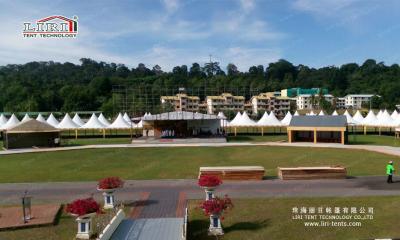 China Connected Modular Pagoda Tent Structure With Waterproof PVC Cover For Event for sale