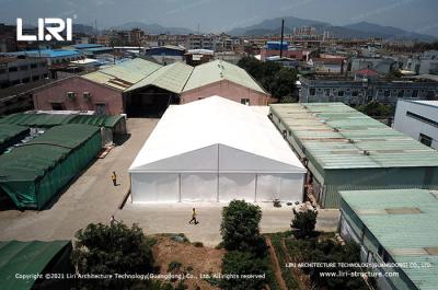 China 18x30m Large Temporary Warehouase Structure With White PVC Fabric For 15 Years for sale