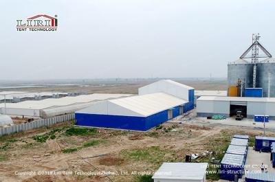 China White And Blue Design Warehouse Canopy Tent With Aluminum Alloy Structure for sale