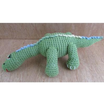 China Dinosaur Dragon Hand Knit Crochet Stuffed Animal Toy Photo Prop for sale
