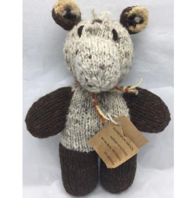 China Primitive Hand Knitted Kenya African Women Hand Made Homespun Wool Horse Bear for sale