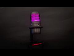 Конденсатор в реальном маштабе времени Mic потока со светами RGB приглушает/увеличение/выход/регулятор звука наушников