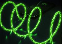 China LED Flowing 5V 3A 9V Usb Type C Magnetic Charging Cable for sale