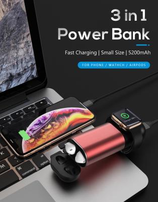 Cina La Banca senza fili standard 3 di potere del caricatore 5200mAH di Qi in 1 in vendita