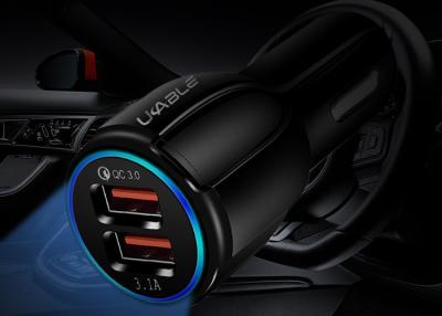 Cina Caricatore doppio dell'automobile di controllo di qualità 3,0 delle porte USB della lega di alluminio 6A 18W in vendita