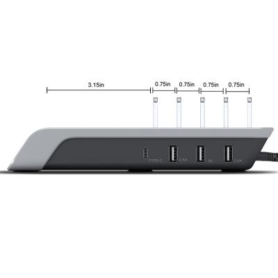 China 5 In 1 45W Type C USB QC QI Wireless Charging Station for sale