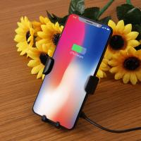 China Automatic 8pin 10W Gravity QI Wireless Car Charger for sale