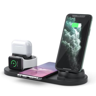 Cina Rotateble 5W Airpods che mette in bacino 3 in 1 caricatore senza fili di QI in vendita