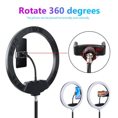 Cina Supporto di Ring Light With Foldable Tripod del cerchio di Ring Fill Light LED della macchina fotografica di trucco di Selfie della foto dello studio dell'OEM in vendita