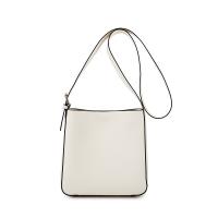 China White PU Crossbody Bag 22cm x 14cm with Polyester Lining for Women for sale