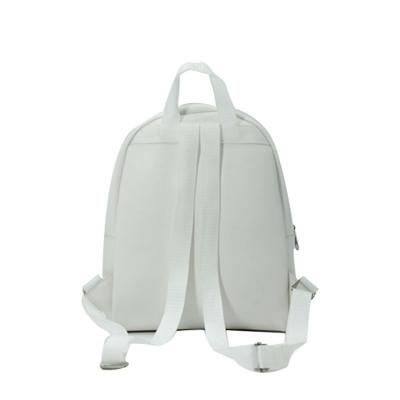 Cina zaino bianco dell'unità di elaborazione dello zaino impermeabile delle donne di 25cm 31cm con la chiusura lampo dell'oro in vendita