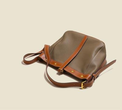 Cina Spalla Tote Bag della borsa a tracolla 27cm delle donne della pelle bovina di strato superiore grande in vendita