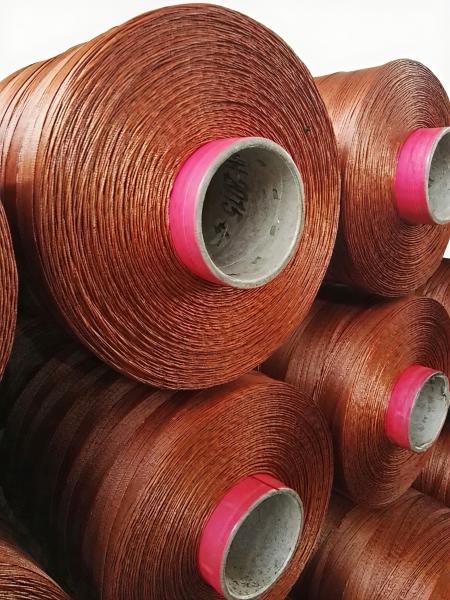 Quality Twisted Rubber Dipped Cord For V Belt Brown Black Polyester N66 Aramid Reinforced for sale