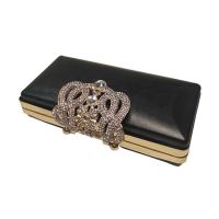 China Gold Crown Clasp Clamshell Clutch Frame 18x12cm Eco-Friendly Metal Bag Frame for sale